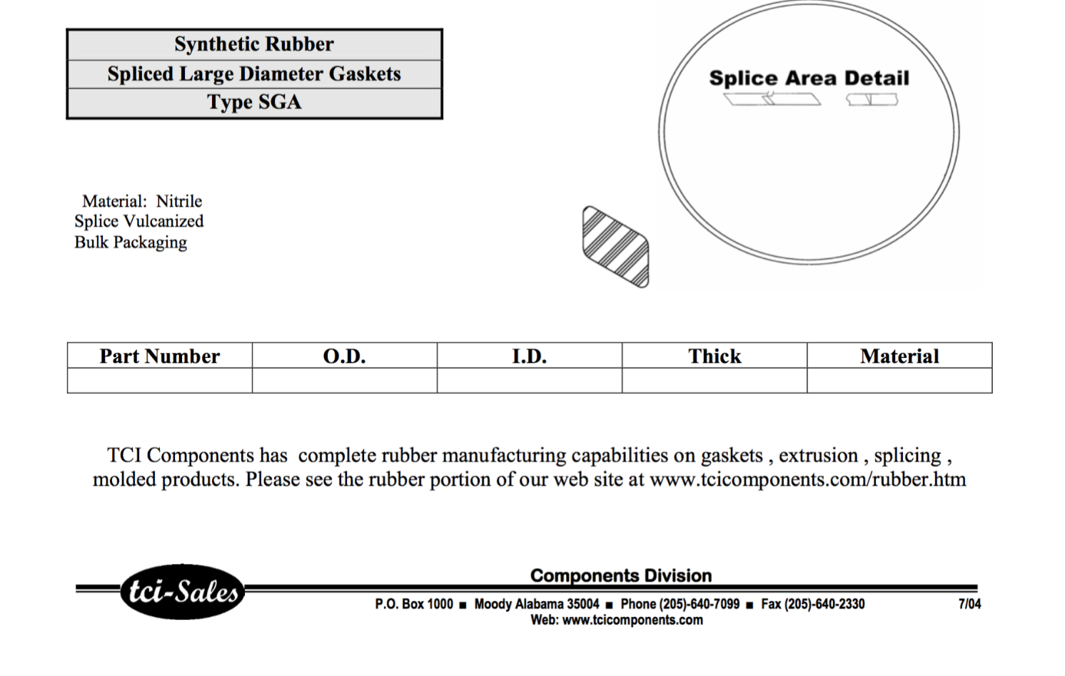 ETS Rubber Extrusions and Splicing